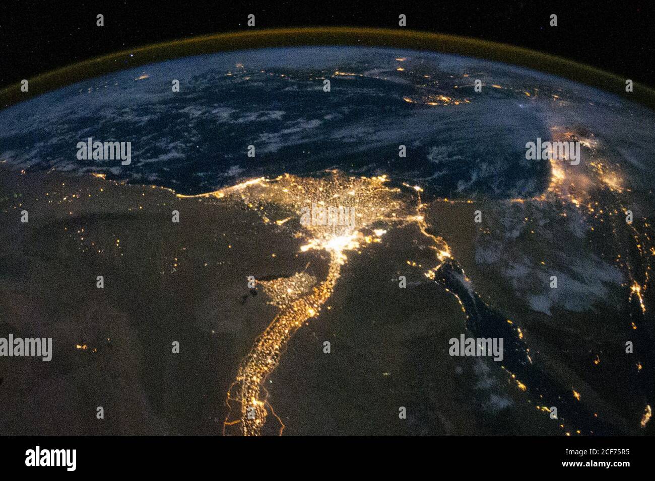 Nile river delta space night hi-res stock photography and images - Alamy