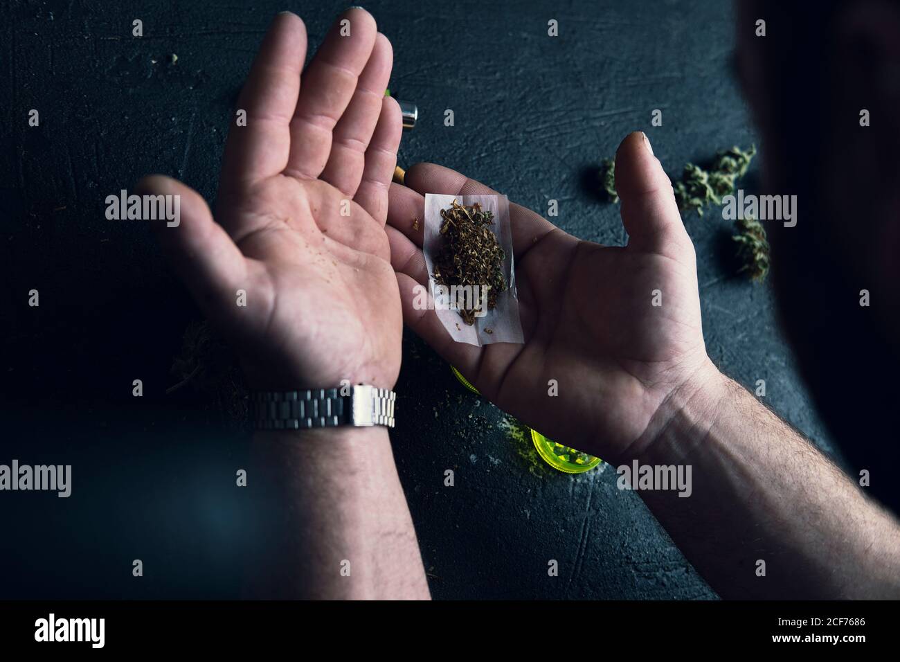 Cannabis smoker home hi-res stock photography and images - Alamy