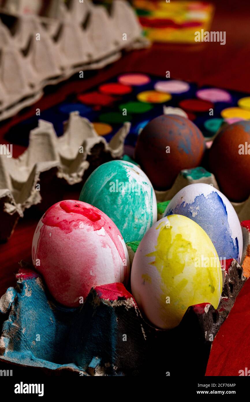Bright egg container hi-res stock photography and images - Alamy
