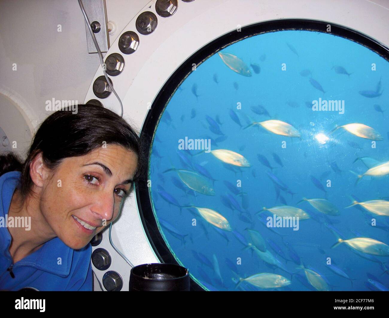 Astronaut Stott trains in Aquarius Stock Photo - Alamy