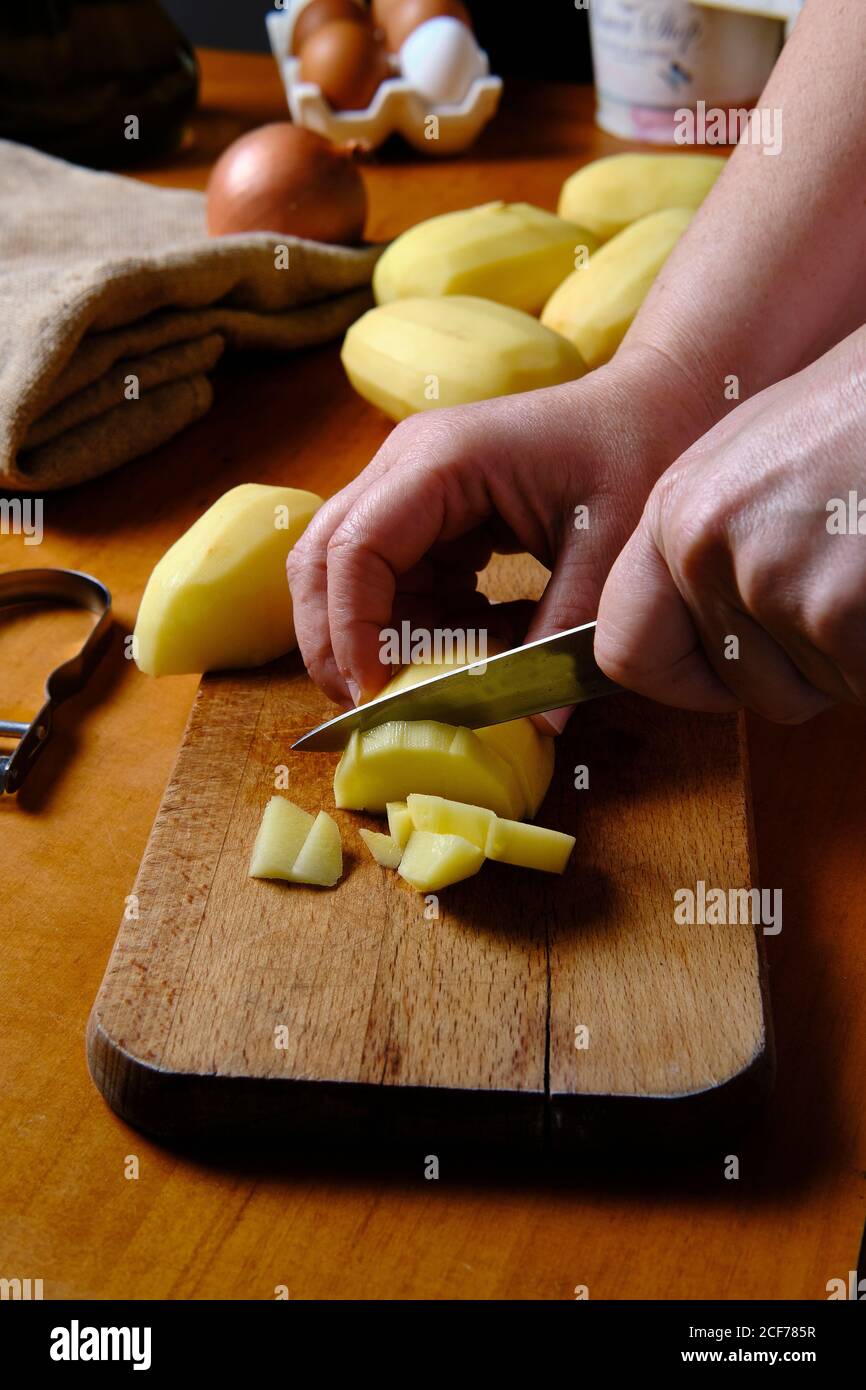 Peeling Potato Knife High Resolution Stock Photography and Images - Alamy