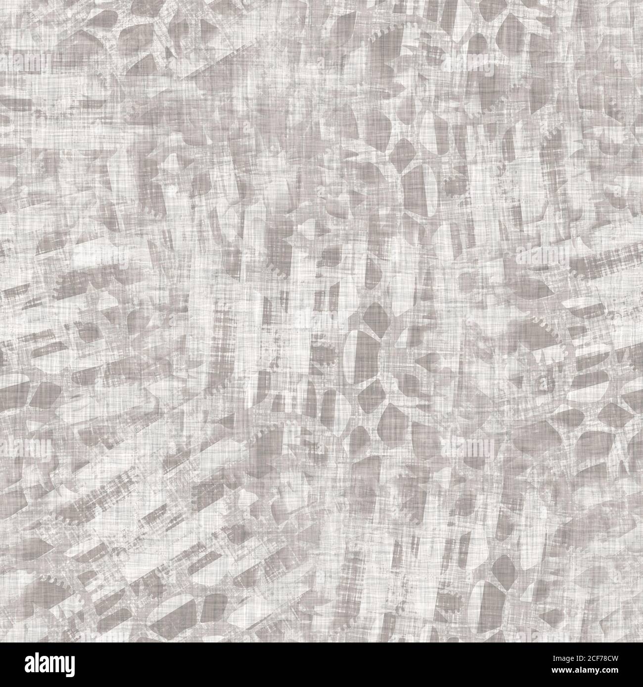 Seamless light grey woven collage linen texture background. Flax hemp ...