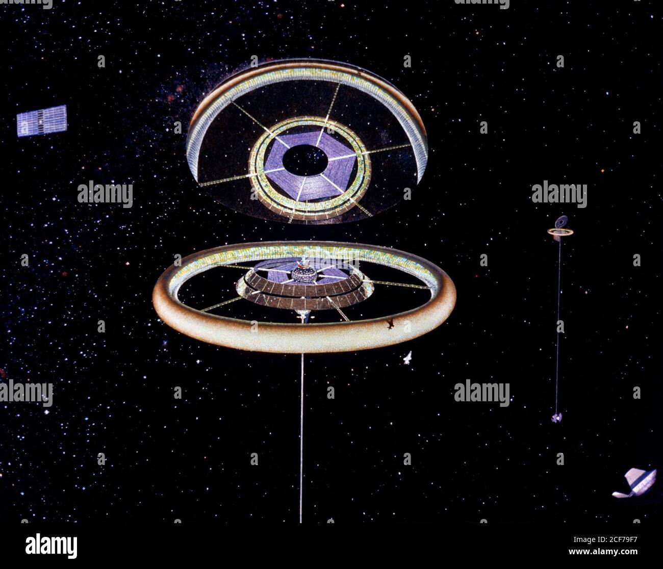 Exterior View of Toroidal Colony Stock Photo - Alamy