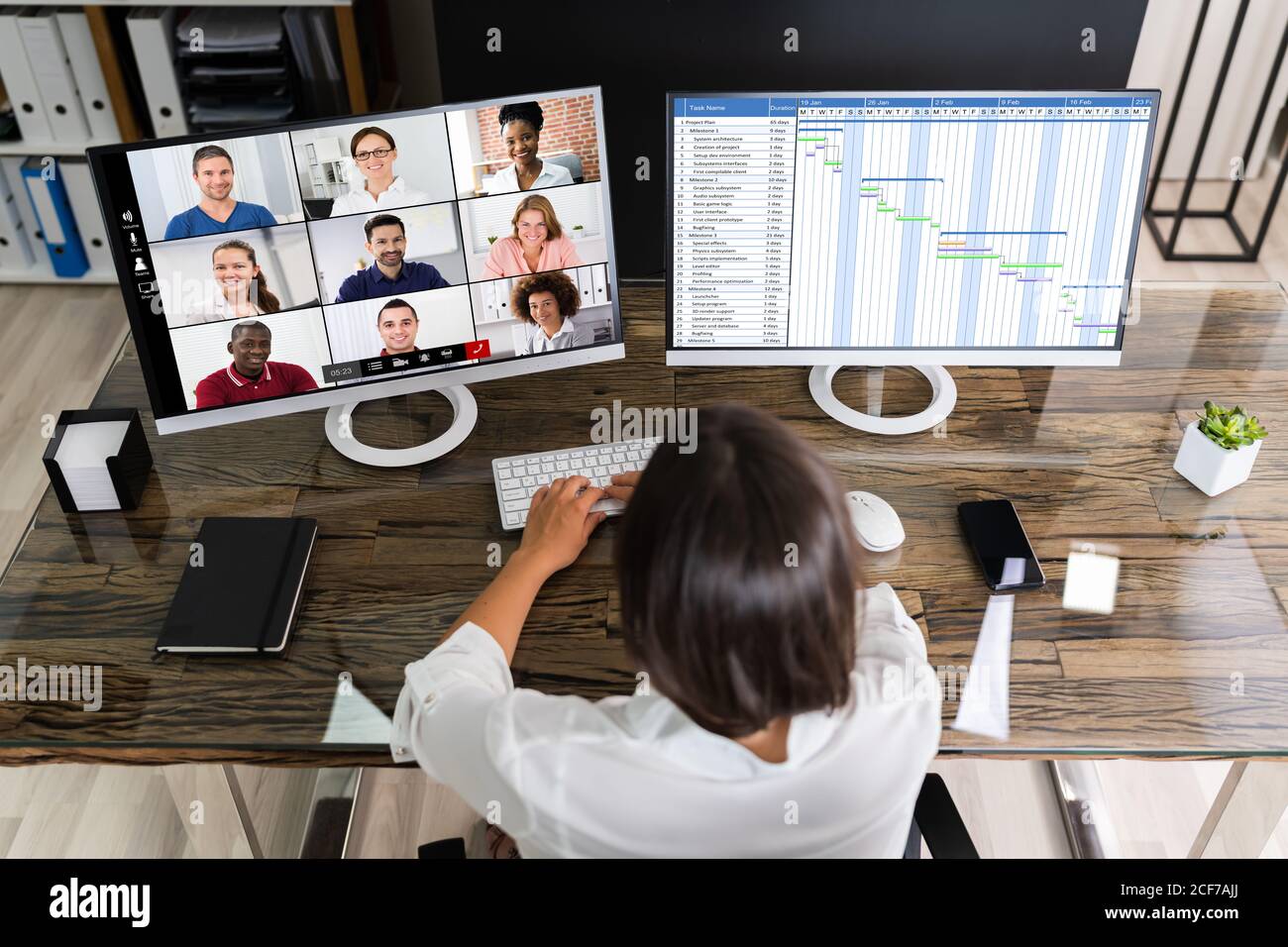 Online Video Conference Call Or Business Webinar Banner Stock Photo - Alamy