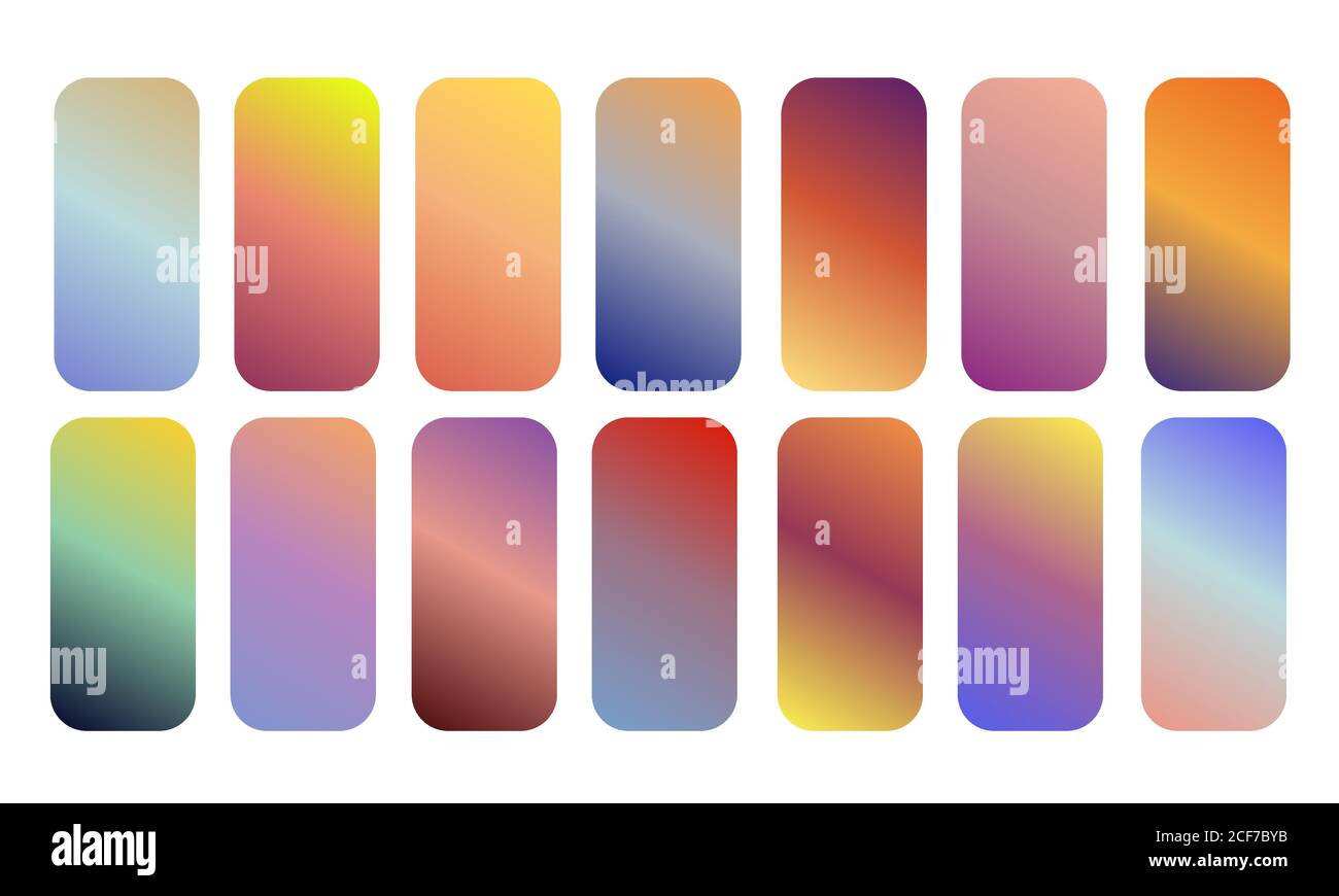 Vector set of blue gradients.Blue backgrounds collection Stock Vector ...