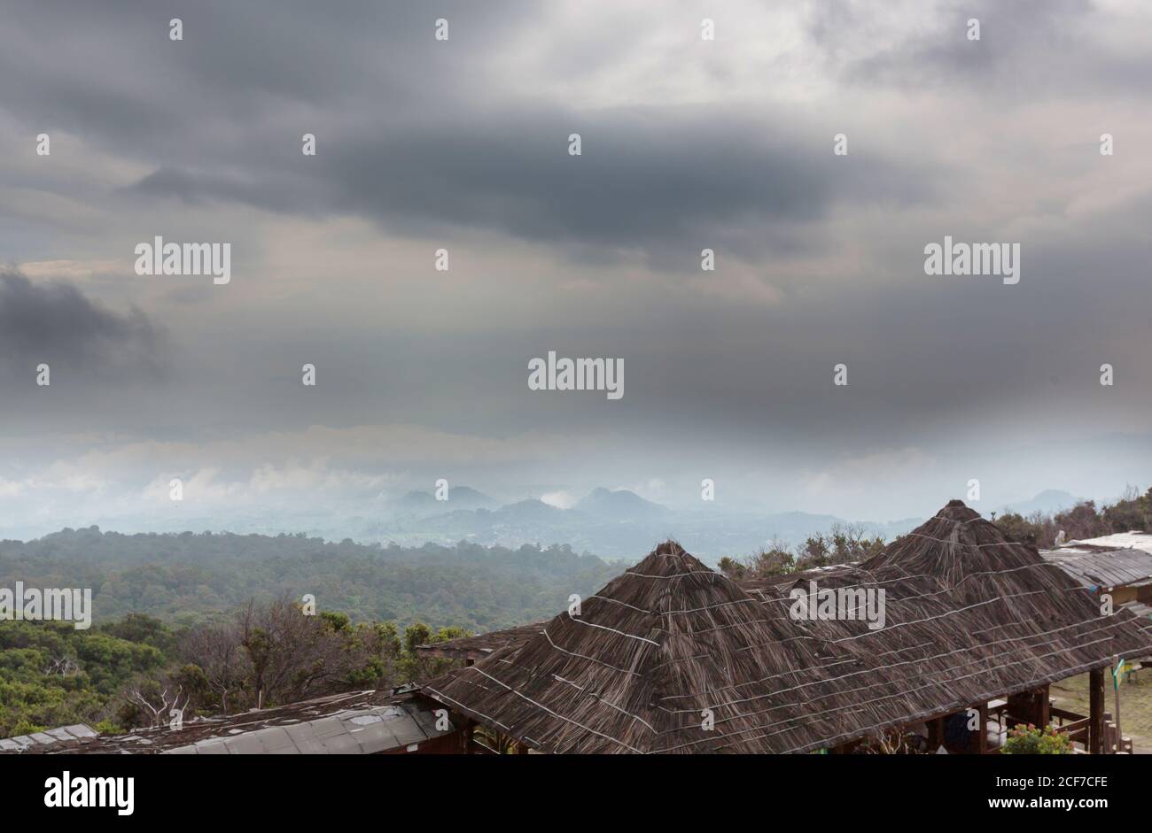 Green tropical landscapes in Java island, Indonesia Stock Photo - Alamy