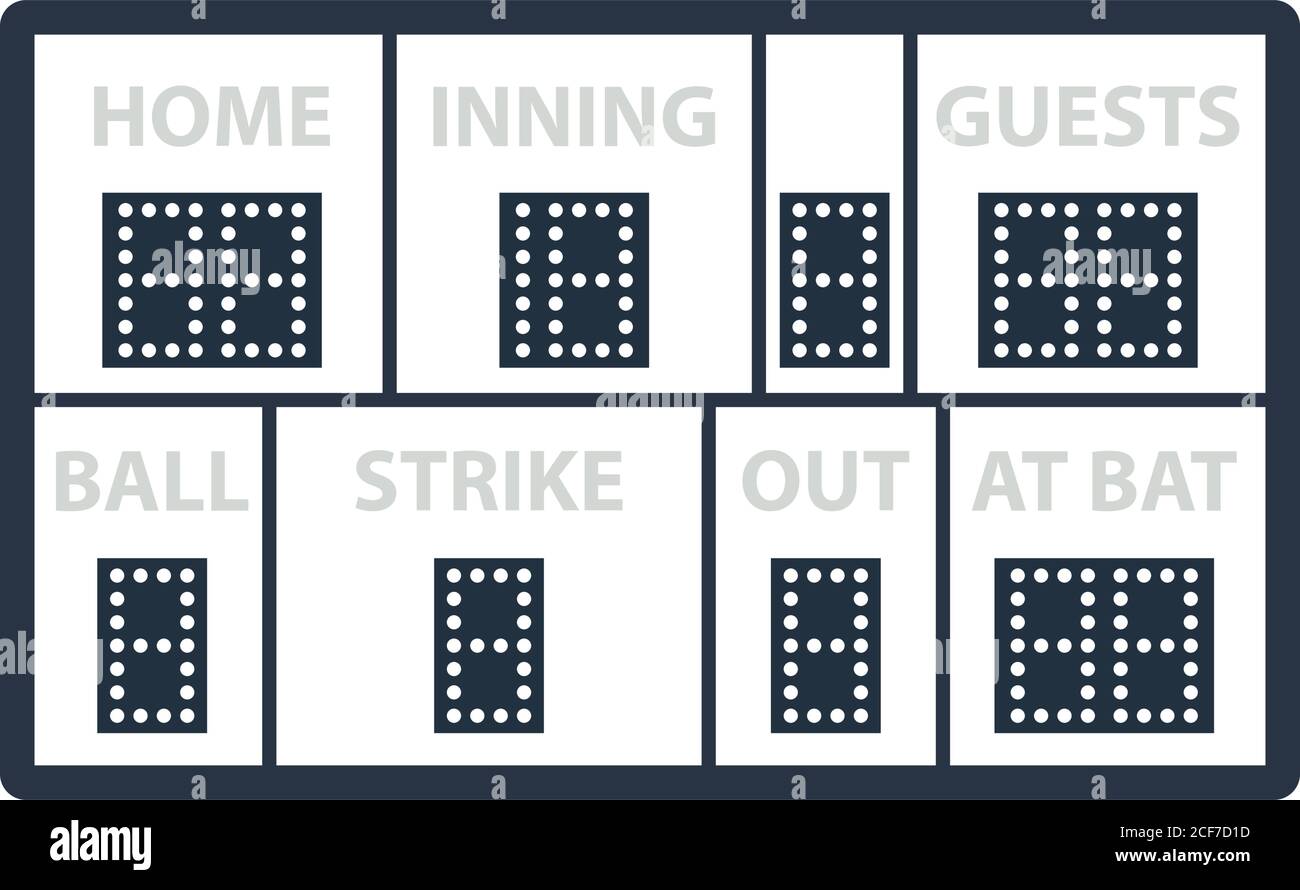 Scoreboard and baseball Stock Vector Images - Alamy