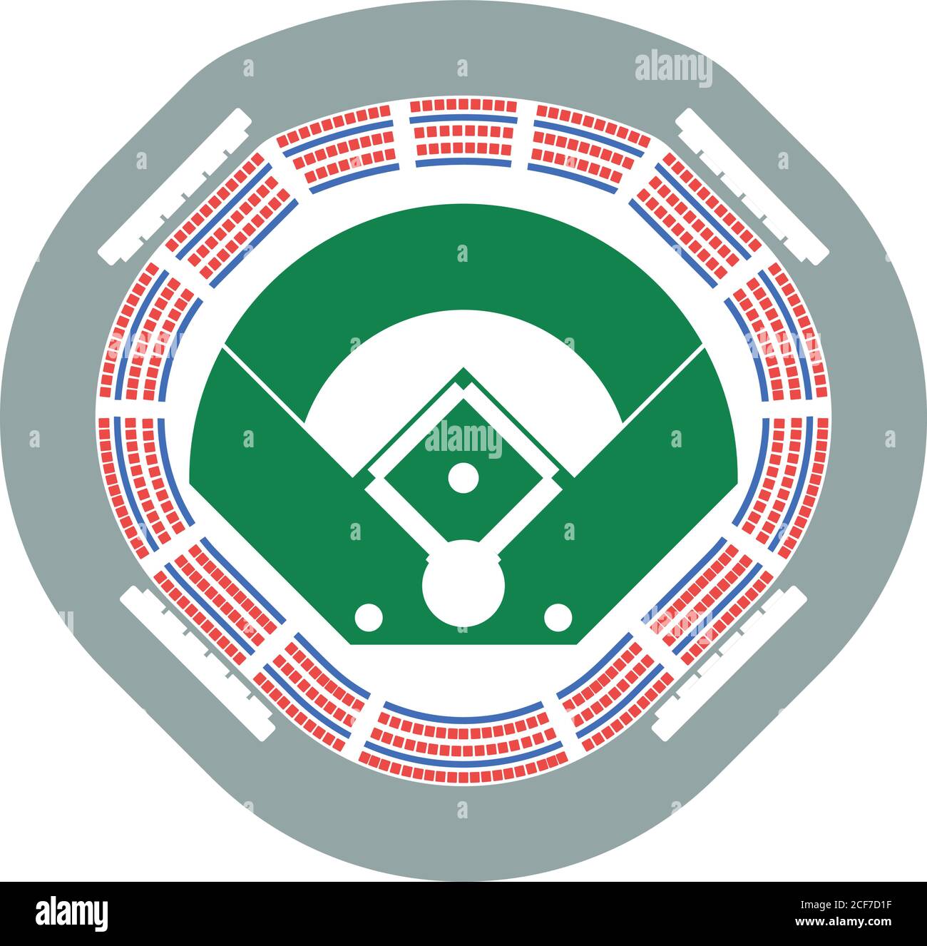 Baseball crowd view Cut Out Stock Images & Pictures - Alamy
