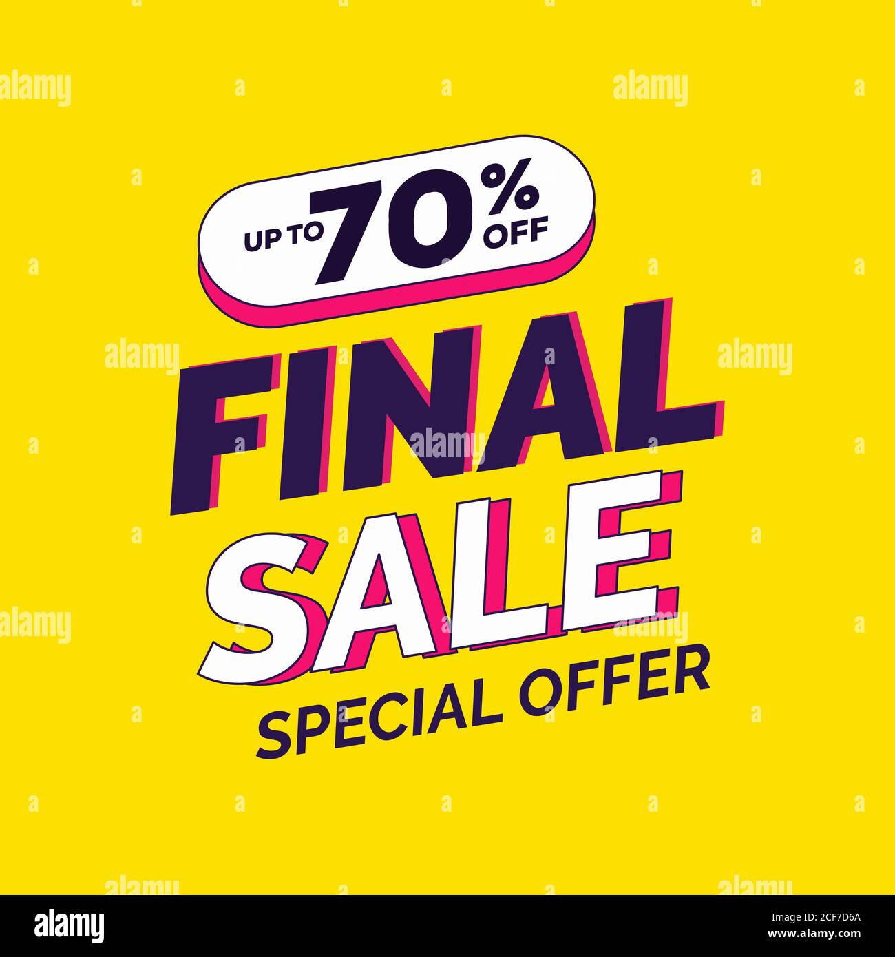 Special offer final sale banner, Limited offer Vector illustration ...
