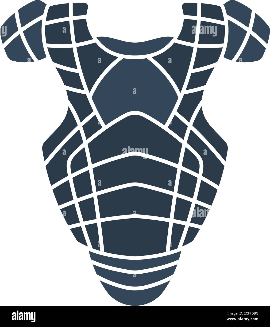 Baseball Chest Protector Icon. Flat Color Design. Vector Illustration ...