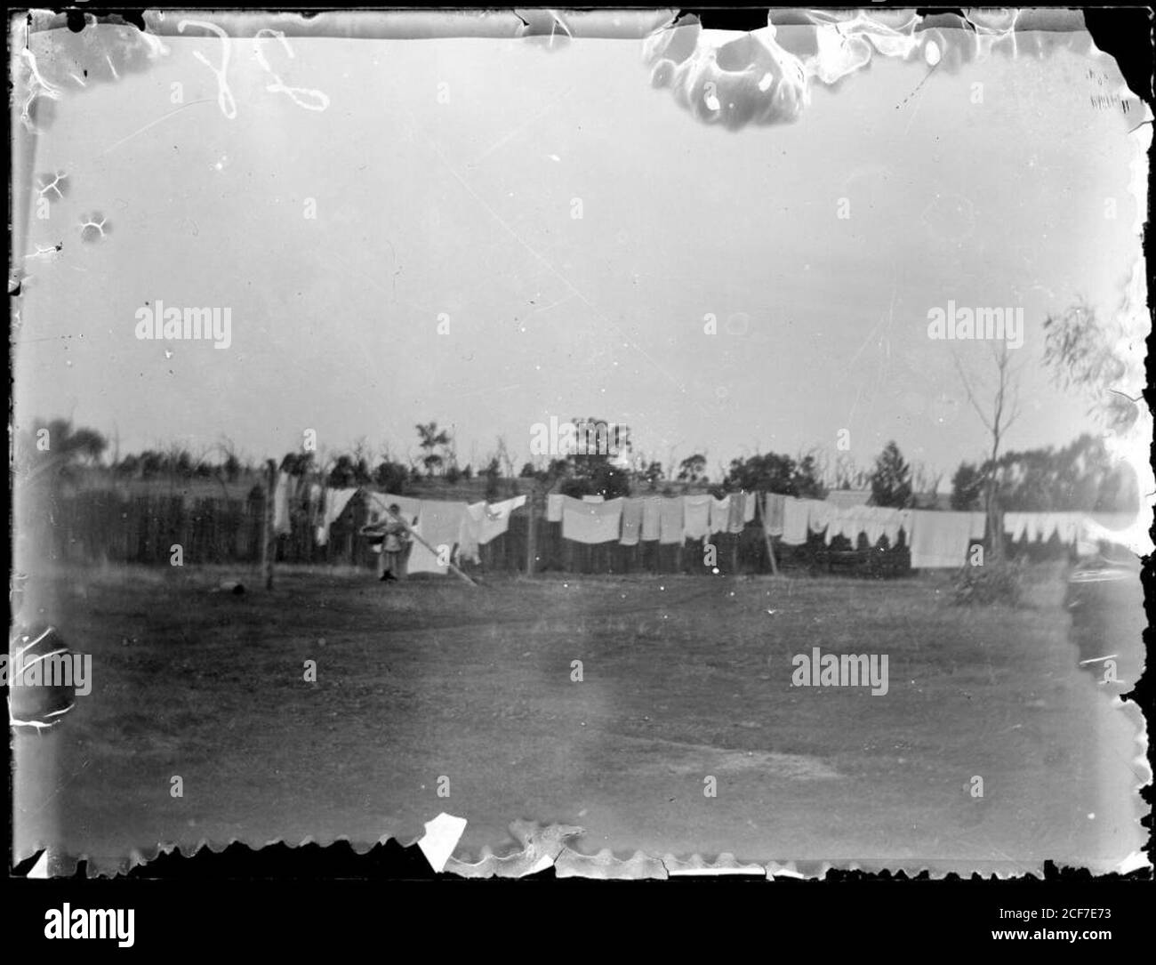 Hanging washing retro hi-res stock photography and images - Alamy