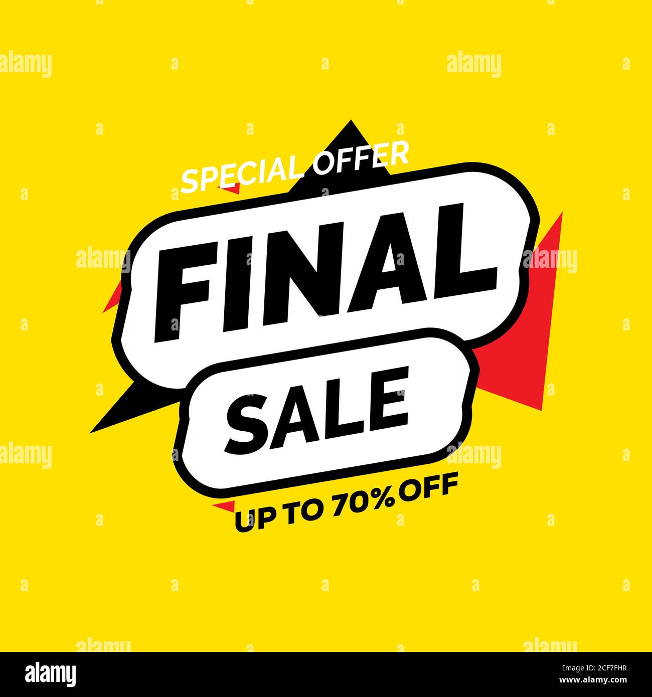 Special offer final sale banner, Limited offer Vector illustration ...