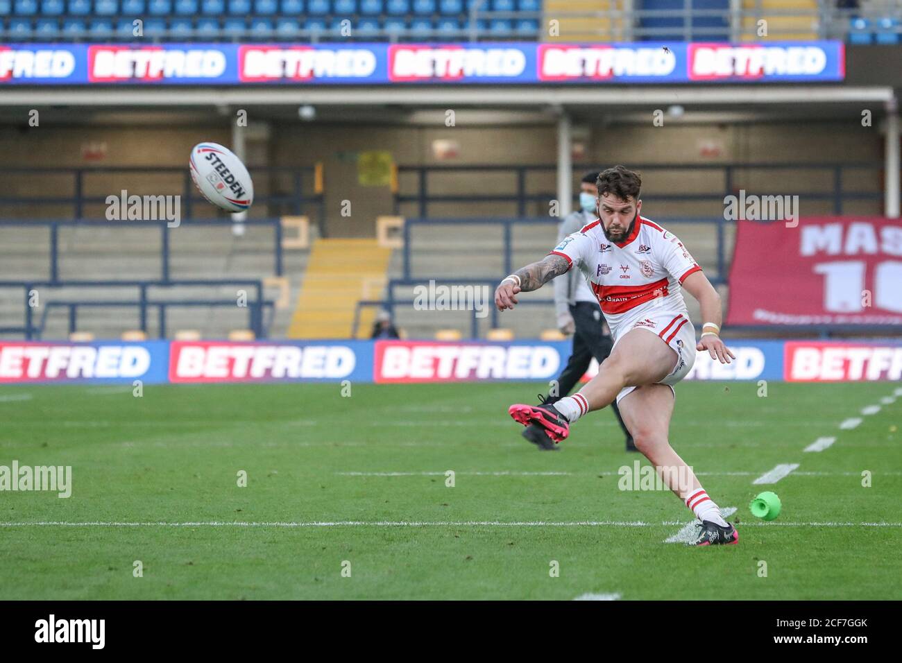 Will Dagger (19) of Hull KR converts for a goal Stock Photo - Alamy