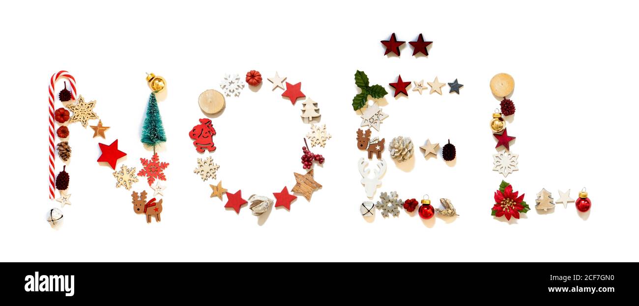 Noel word hi-res stock photography and images - Alamy