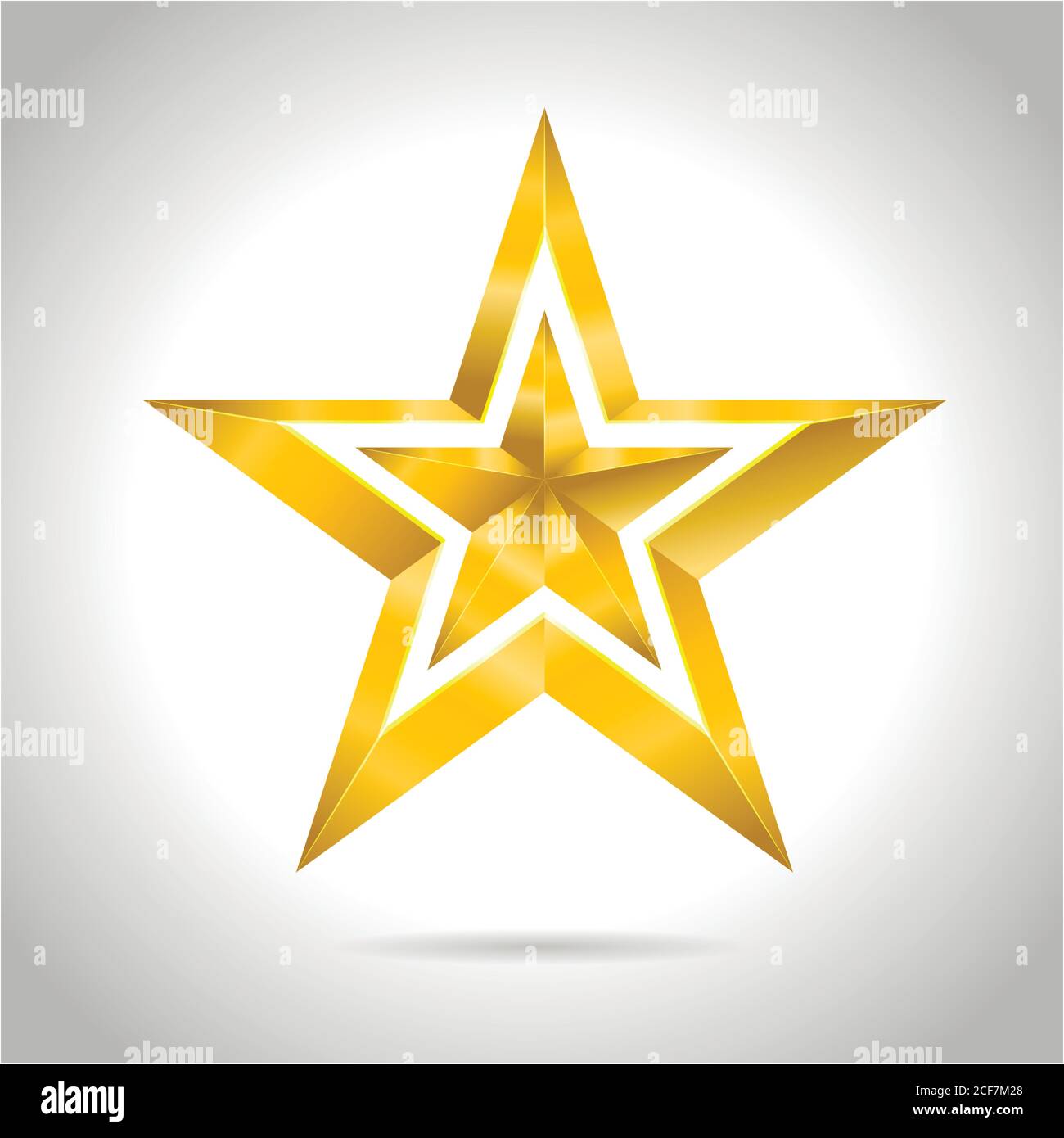 Gold color star illustration Stock Vector Images - Alamy