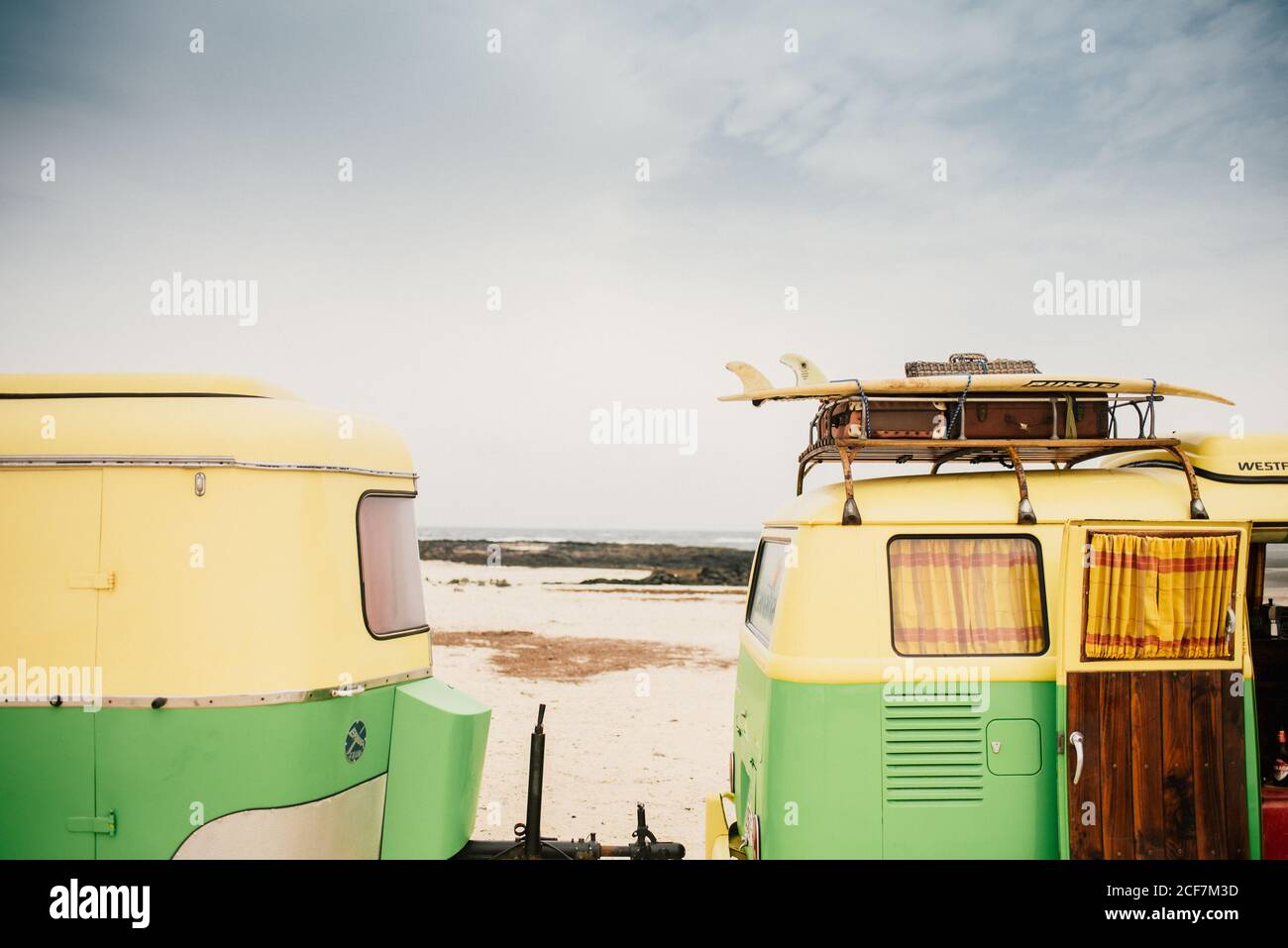 Minibus with trailer hi-res stock photography and images - Alamy