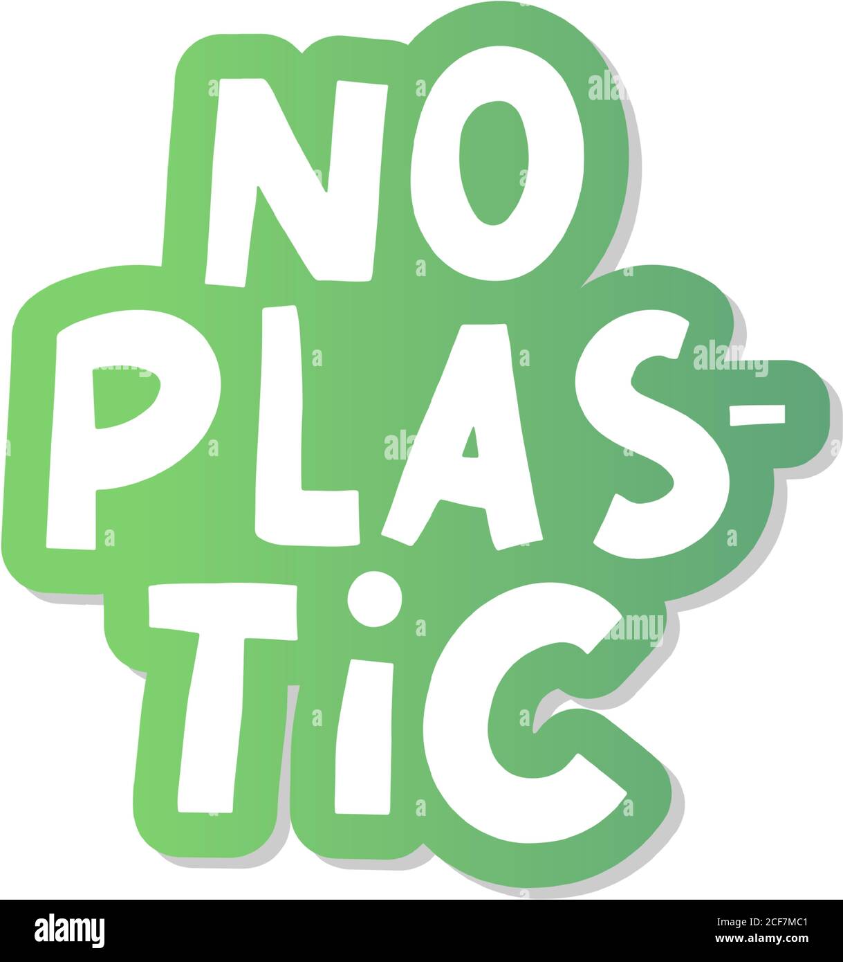 No plastic, great design for any purposes. Plastic waste vector ...