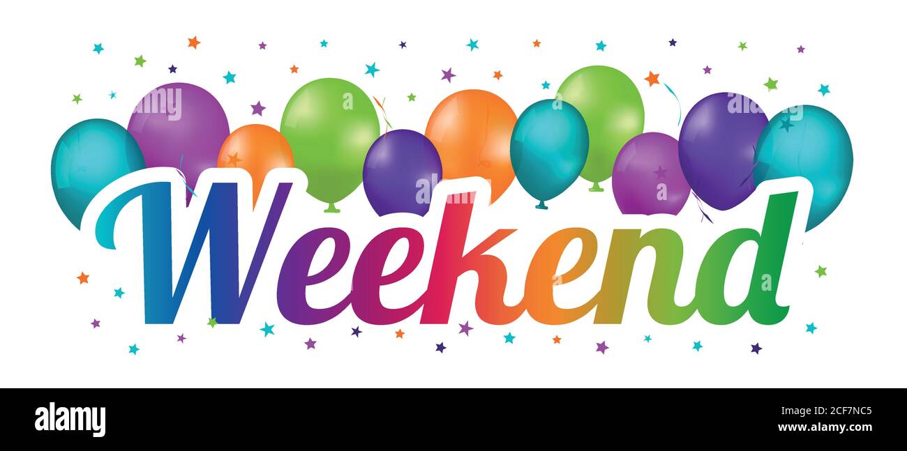 Happy Weekend Vector Vectors High Resolution Stock Photography and ...