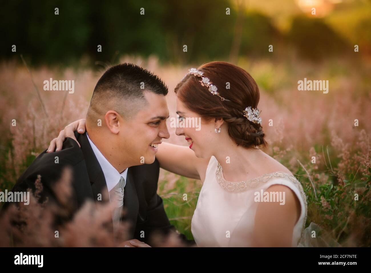 Bride hugging hi-res stock photography and images - Alamy