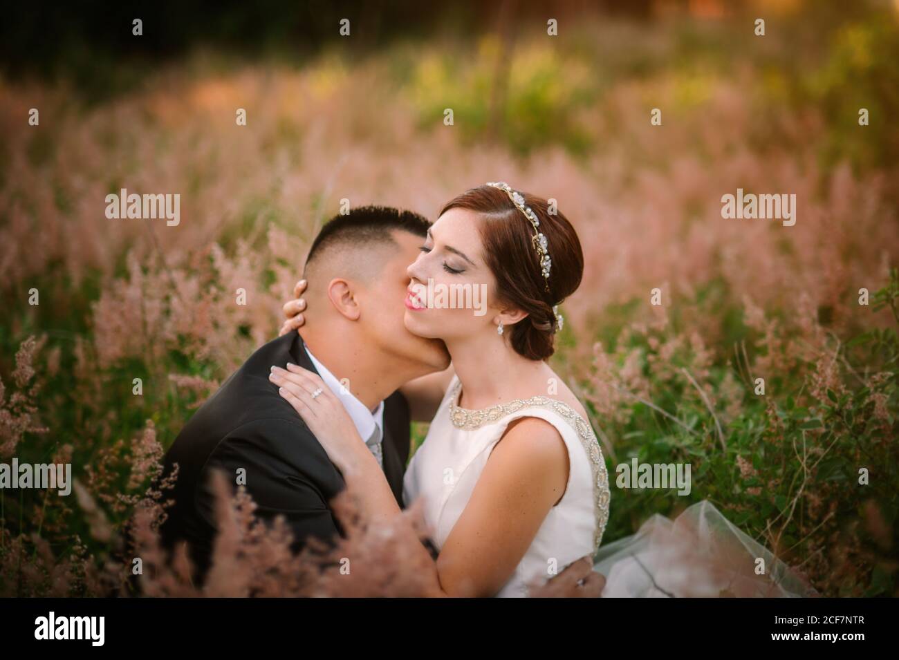 Bride hugging hi-res stock photography and images - Alamy