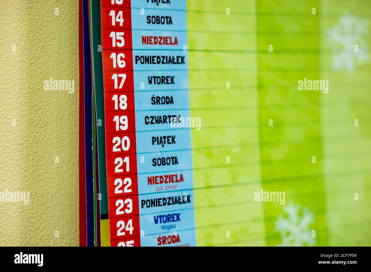 Polish calendar hi-res stock photography and images - Alamy