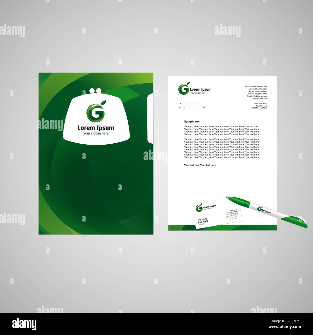 Brand identity design in Stock Vector Images - Alamy