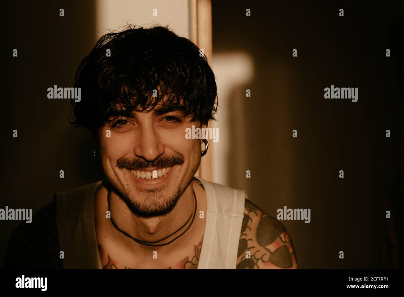 Handsome guy with tattoos hi-res stock photography and images - Alamy