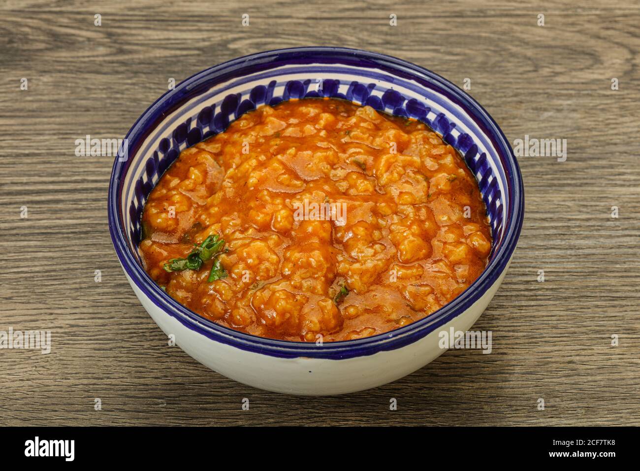 Traditional Georgian Kharcho soup with meat and spices Stock Photo - Alamy