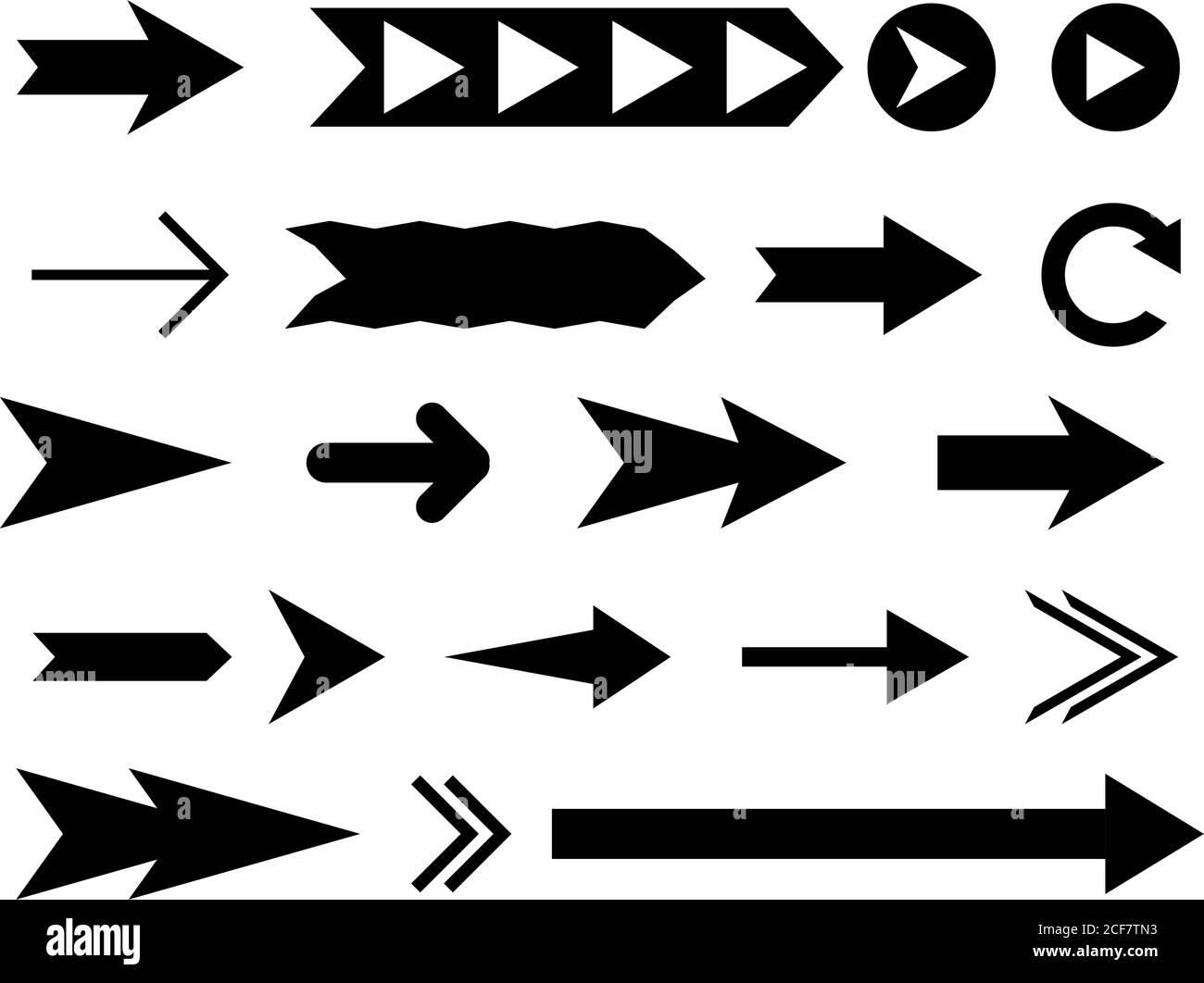 Arrow Set Vector Stock Vector Image & Art - Alamy