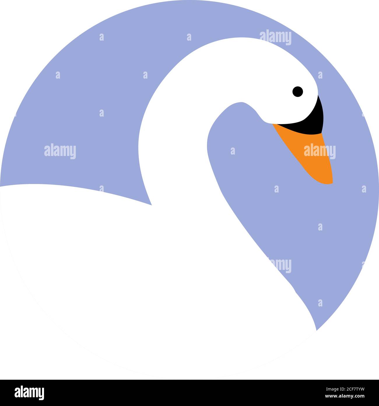 Swan Icon Vector Stock Vector Image & Art - Alamy