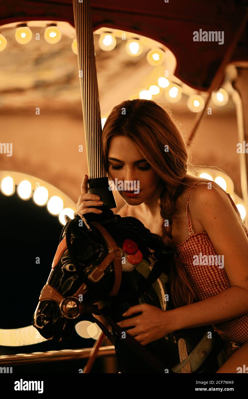 Riding carousel hi-res stock photography and images - Alamy