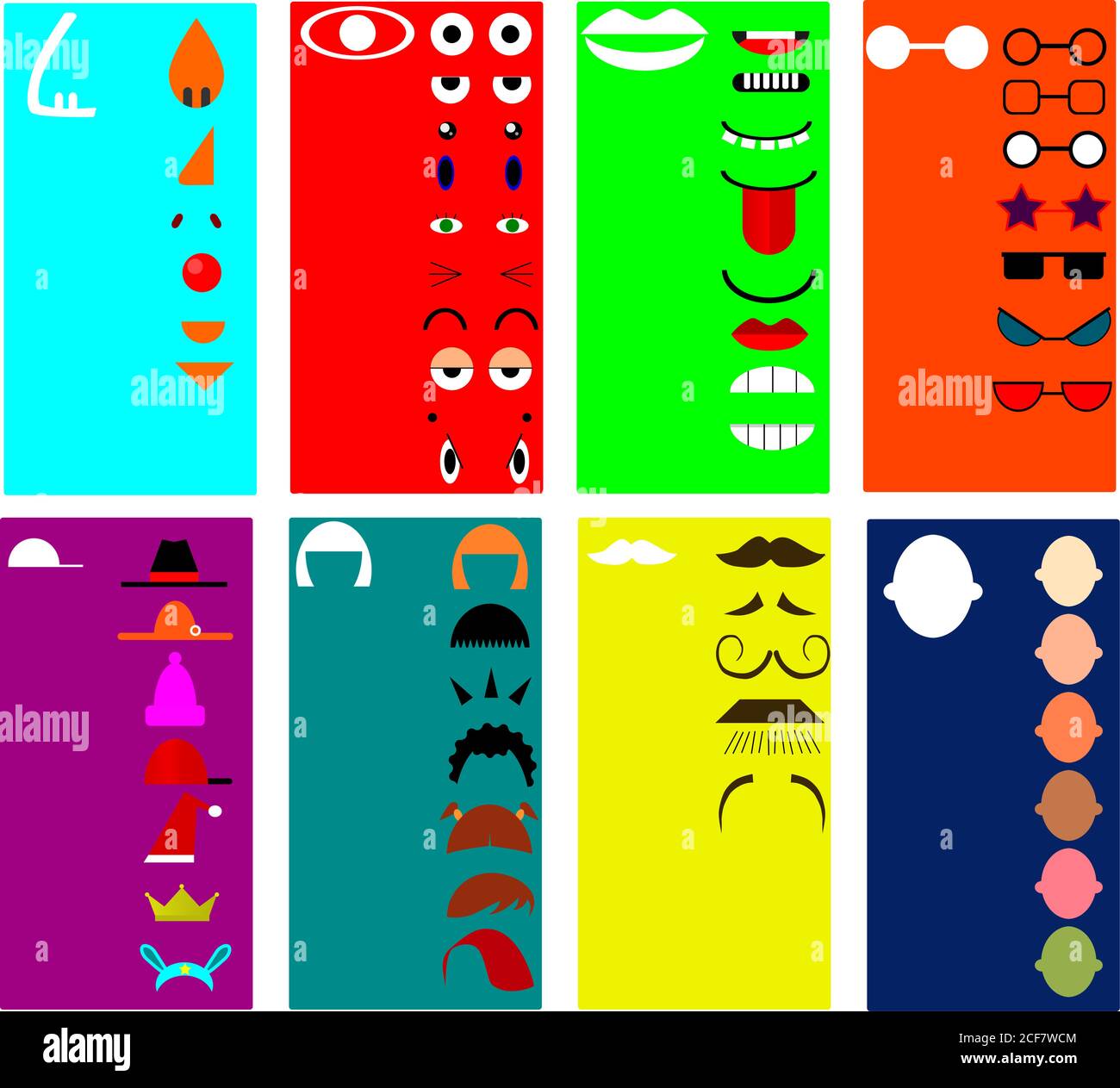 Custom cartoon face Stock Vector Images - Alamy