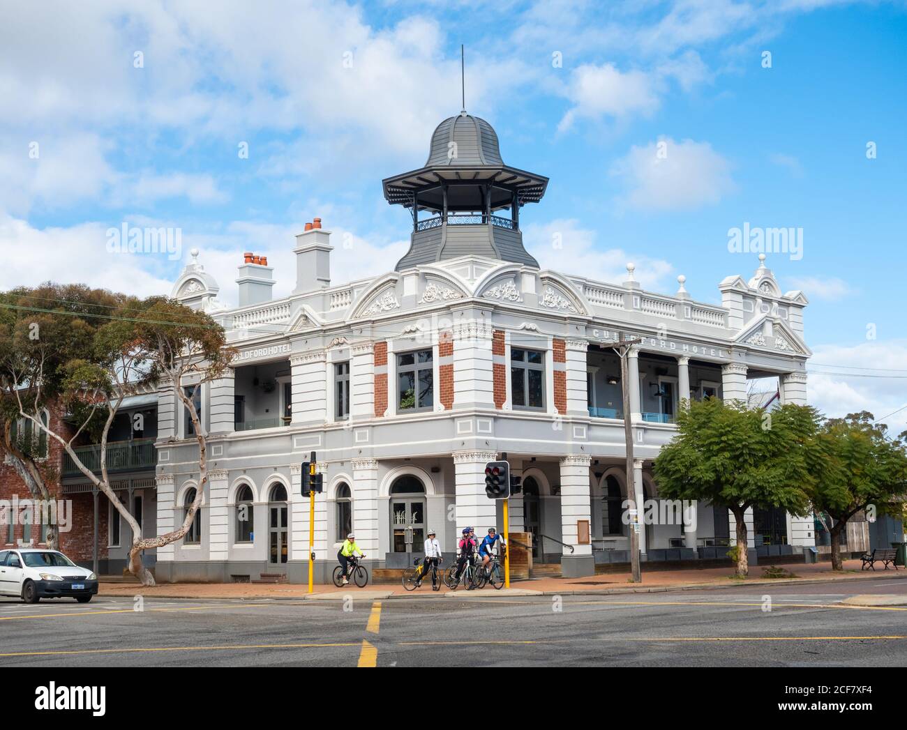 The iconic Guildford Hotel in the suburb of Guildford, in Perth ...