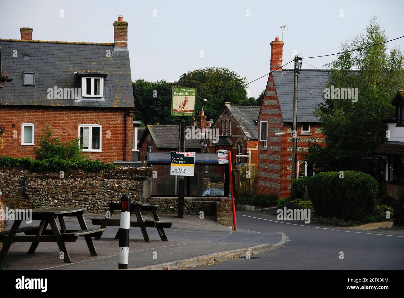 The rural village of Sixpenny Handley in Dorset, England Stock Photo ...
