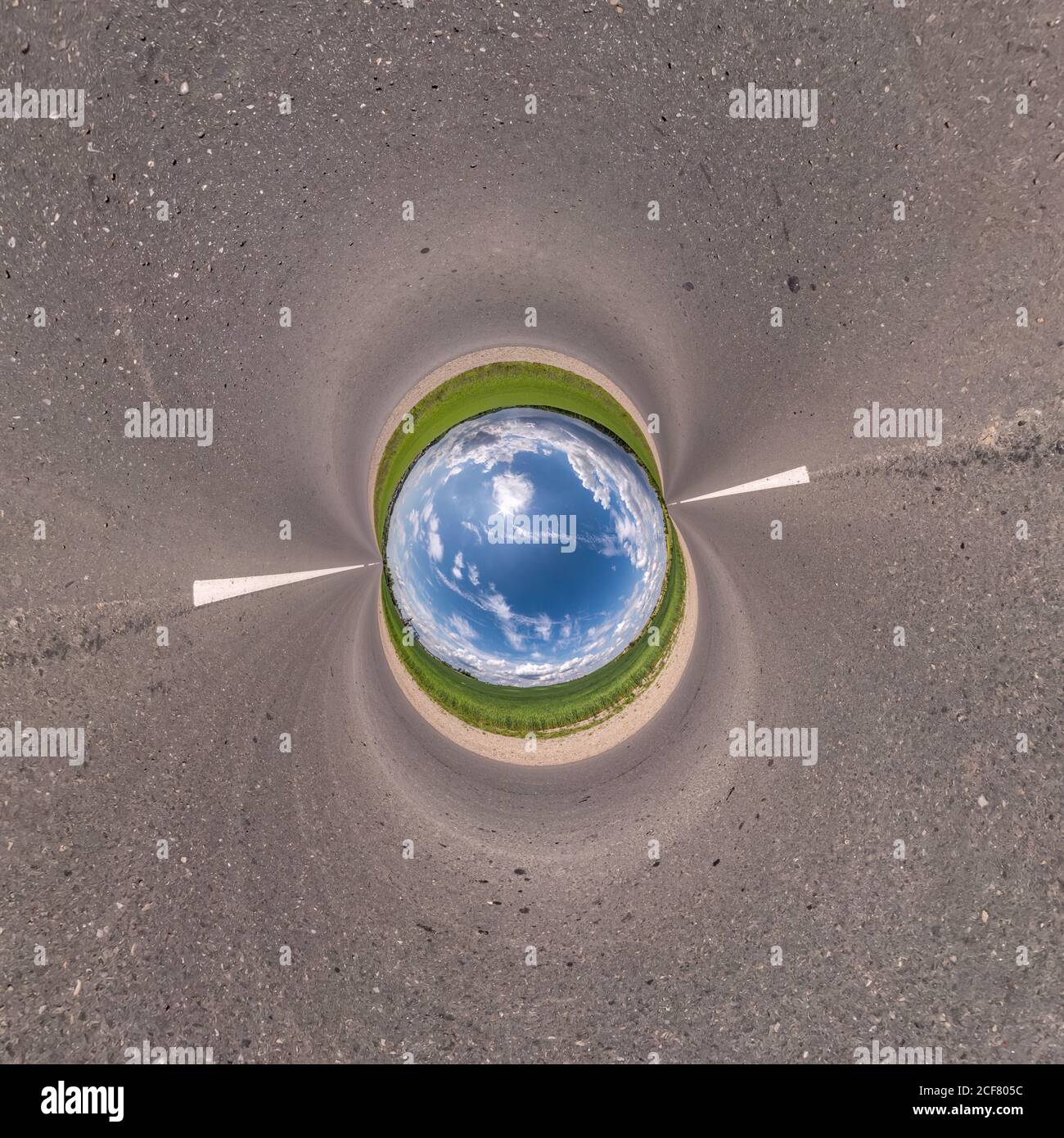 Inversion of blue little planet transformation of spherical panorama ...