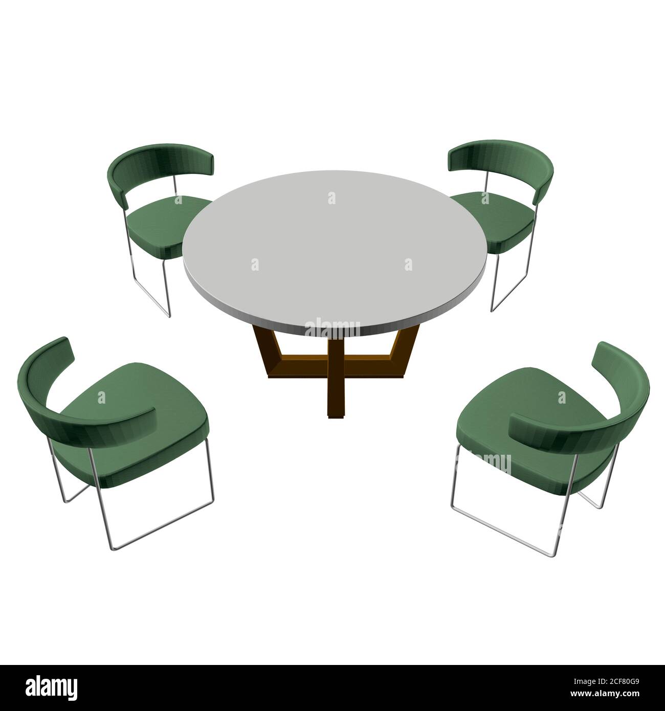 Cafeteria table chairs Cut Out Stock Images & Pictures - Alamy