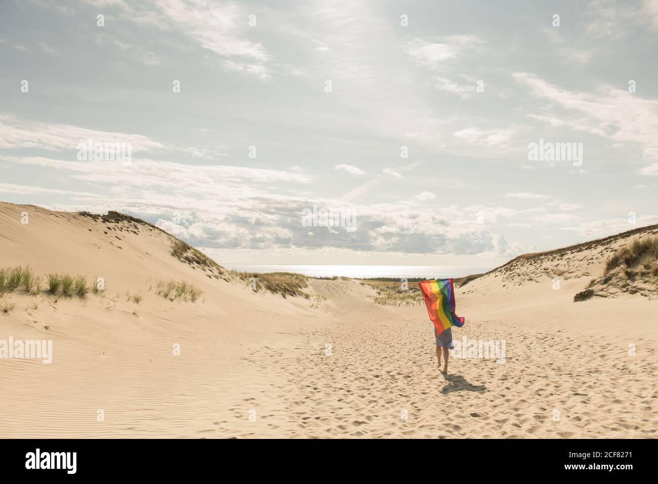 Woman windy day dress hi-res stock photography and images - Alamy