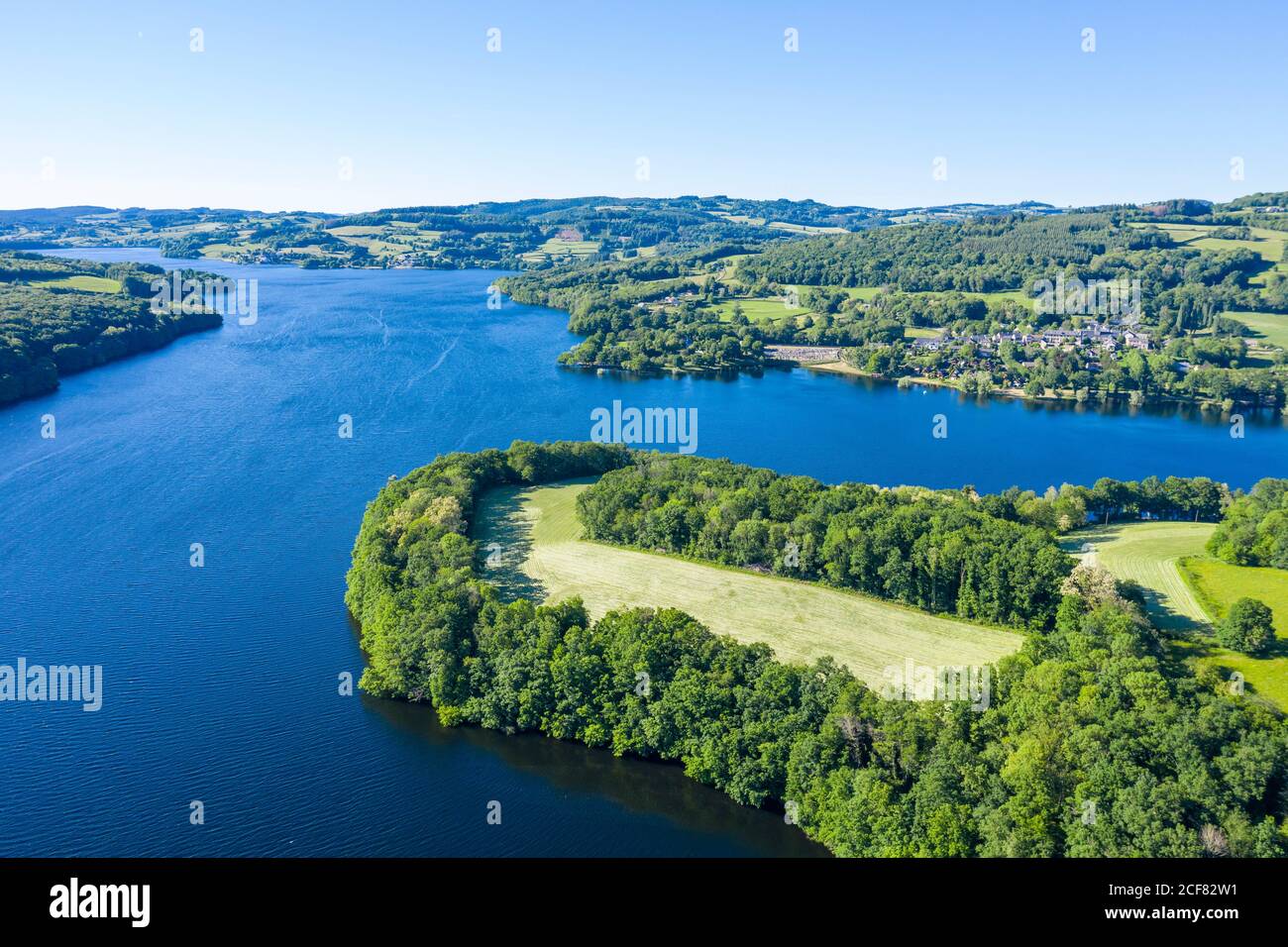 France, Nievre, Regional Natural Park of Morvan, Chaumard, Lac de ...
