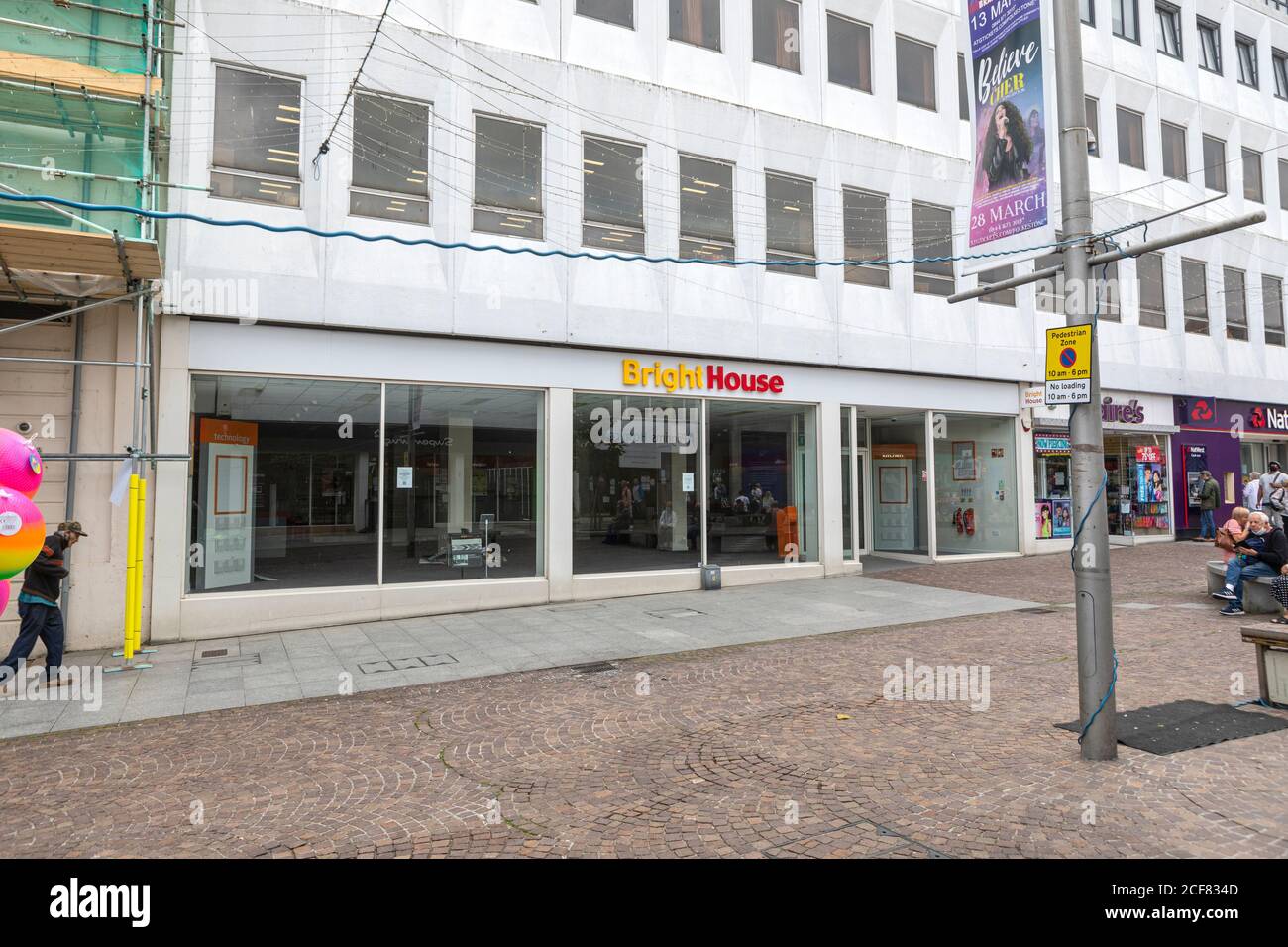 Closed and empty high street shops in Folkestone, Kent Stock Photo - Alamy