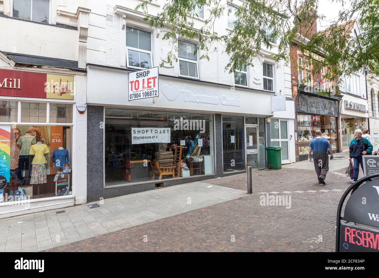 Closed and empty high street shops in Folkestone, Kent Stock Photo - Alamy