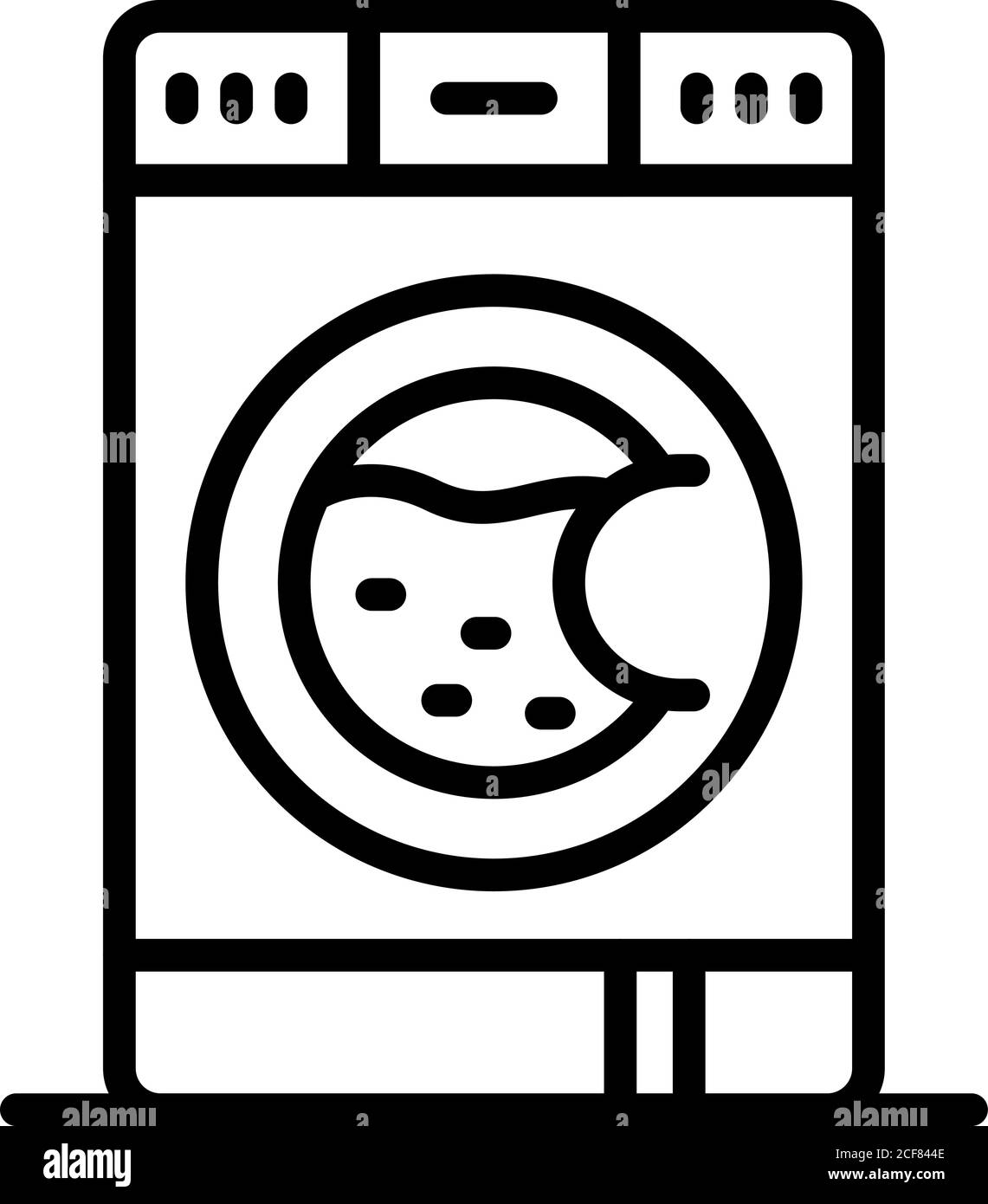 Home washing machine icon, outline style Stock Vector Image & Art - Alamy