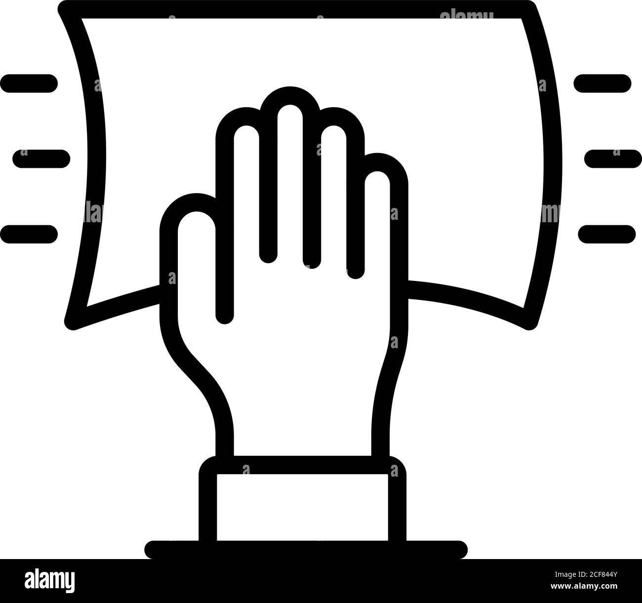 Cleaning cloth icon, outline style Stock Vector Image & Art - Alamy