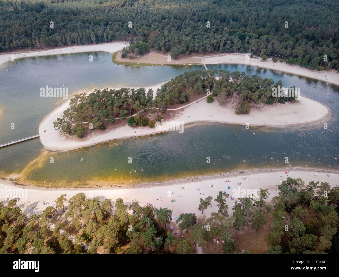 A lake situated in the Netherlands, Utrecht, called Henschotermeer. by ...