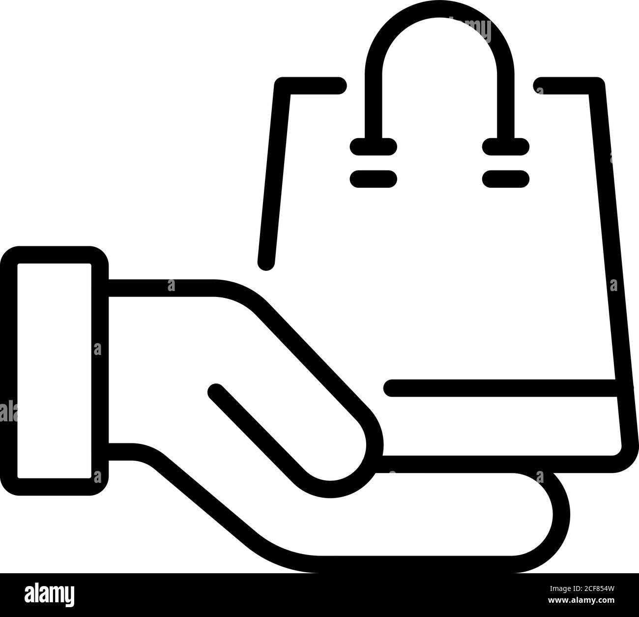 Care shop home delivery icon, outline style Stock Vector Image & Art ...