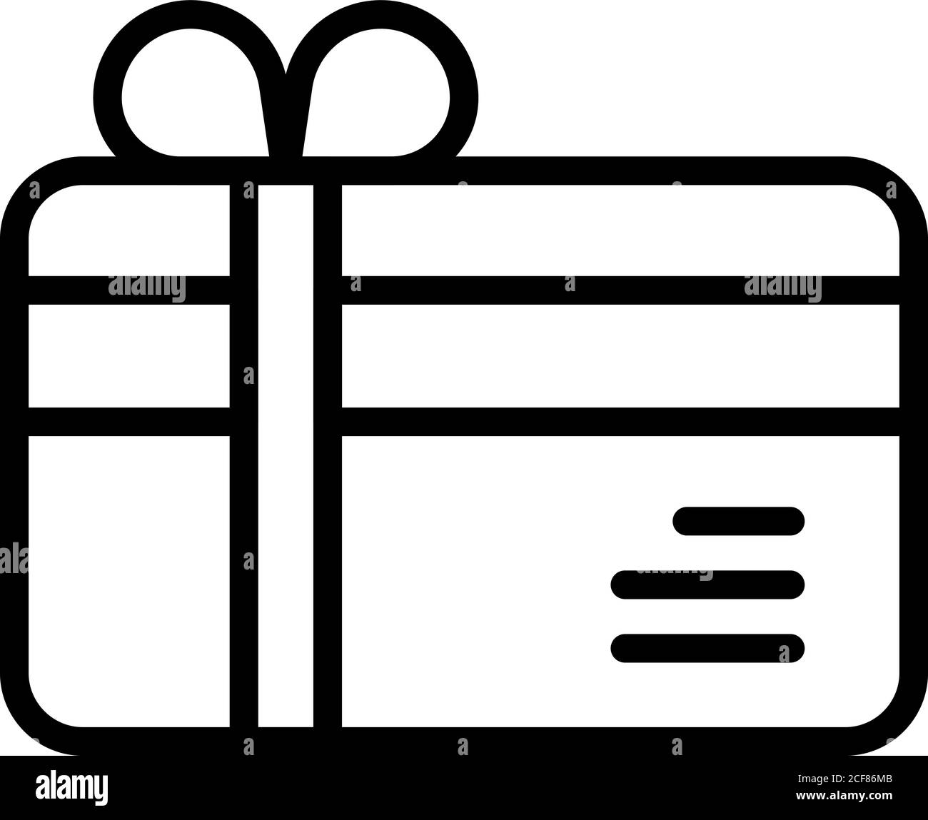 Bonus card icon, outline style Stock Vector Image & Art - Alamy