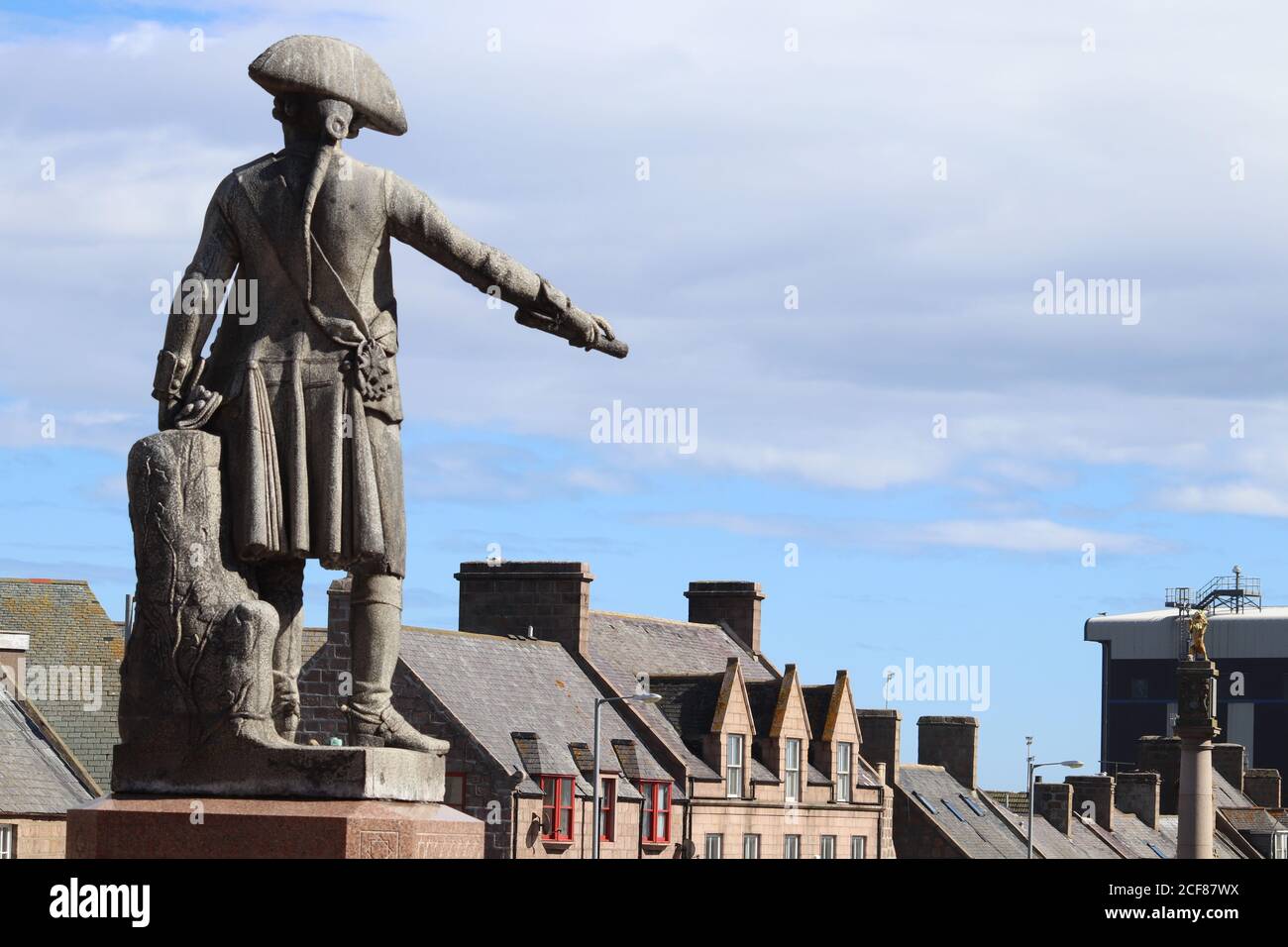 Statue of Field Marshall Keith, Peterhead Stock Photo - Alamy