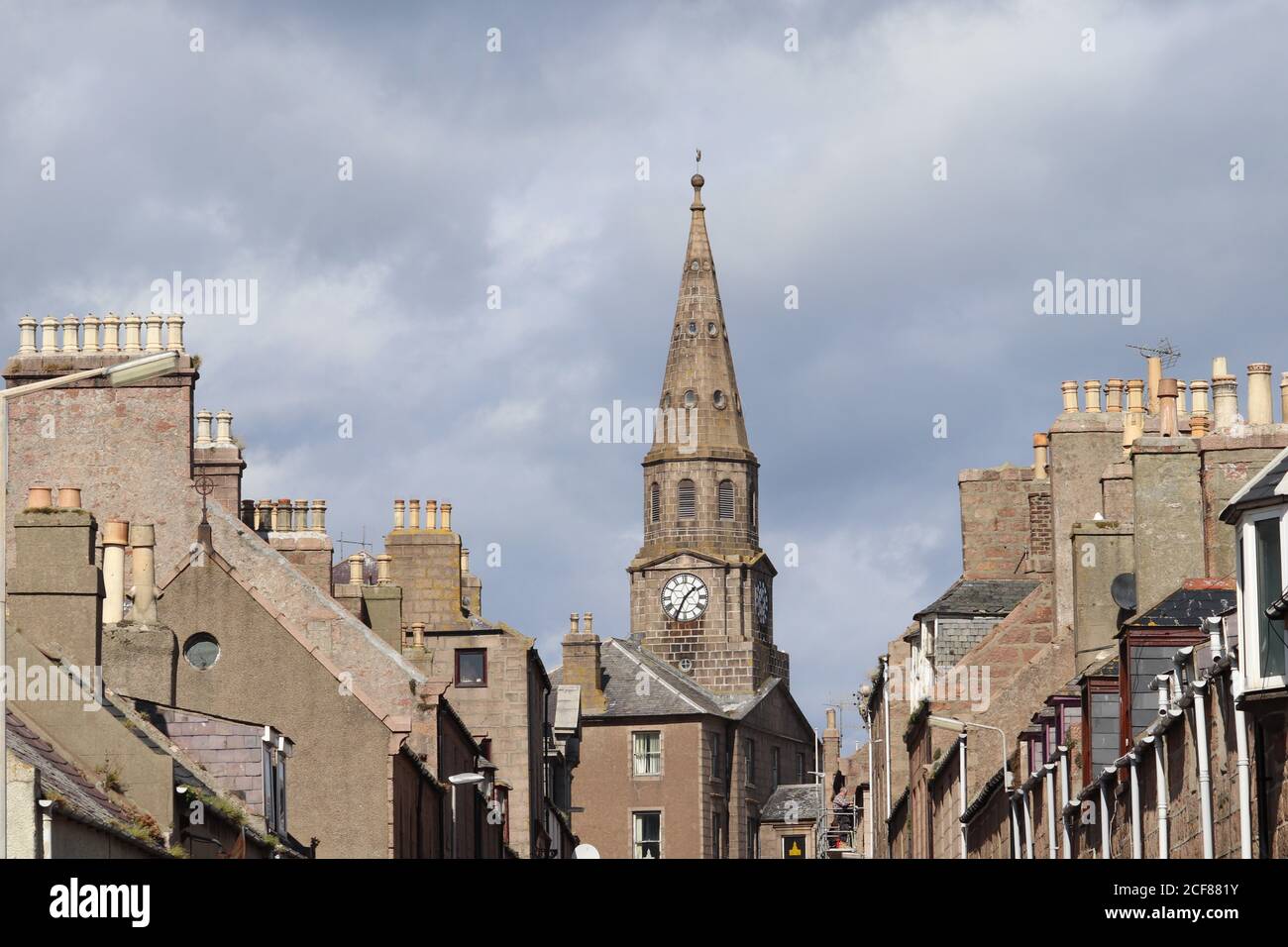 Rooftops in Peterhead Stock Photo - Alamy