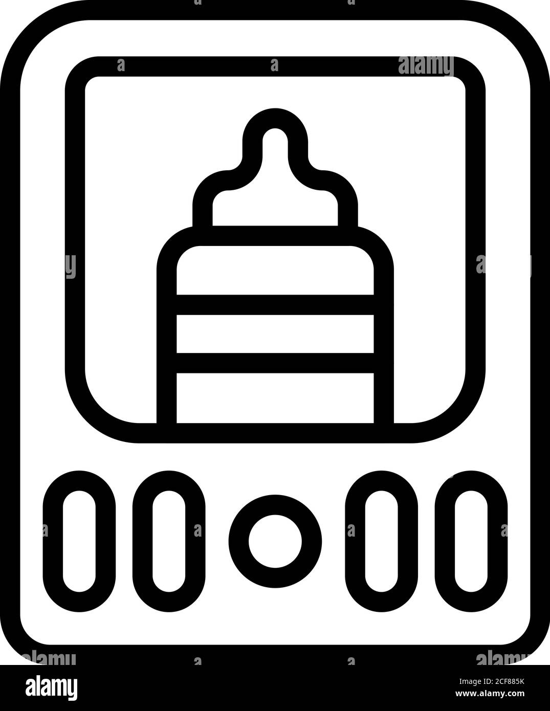 Baby food monitor icon, outline style Stock Vector Image & Art - Alamy