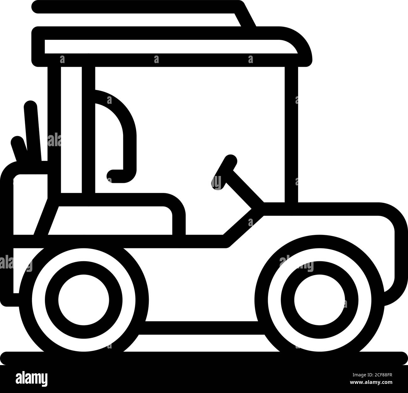 Golf auto icon, outline style Stock Vector Image & Art - Alamy