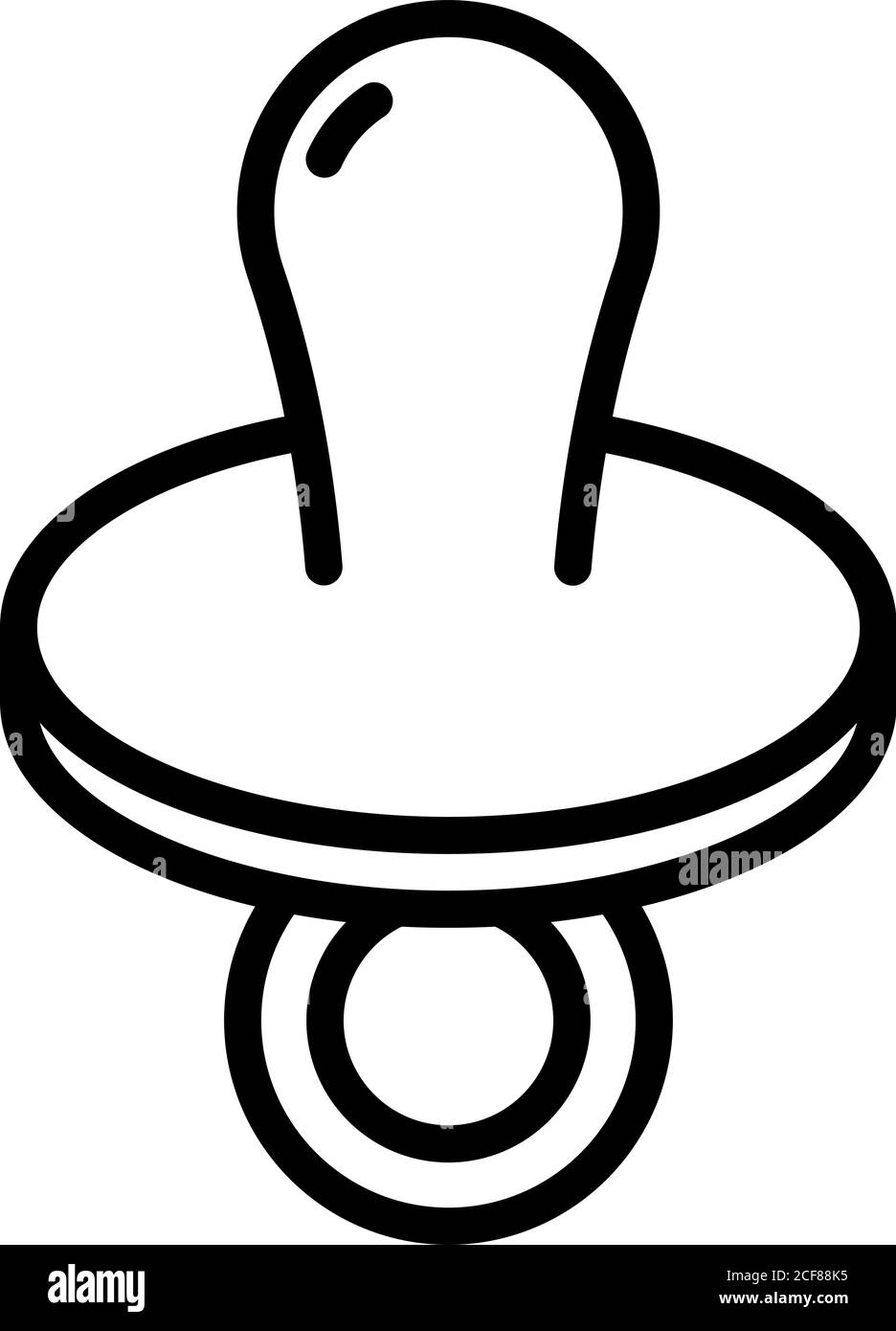 Baby pacifier icon, outline style Stock Vector Image & Art - Alamy